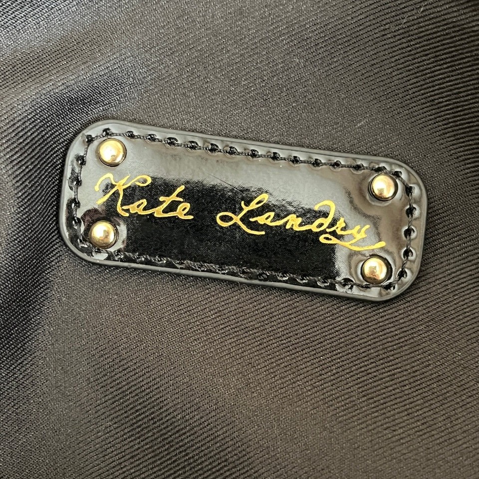 Kate Landry Women Brown White Damask Velvet Tote Bag Large | eBay