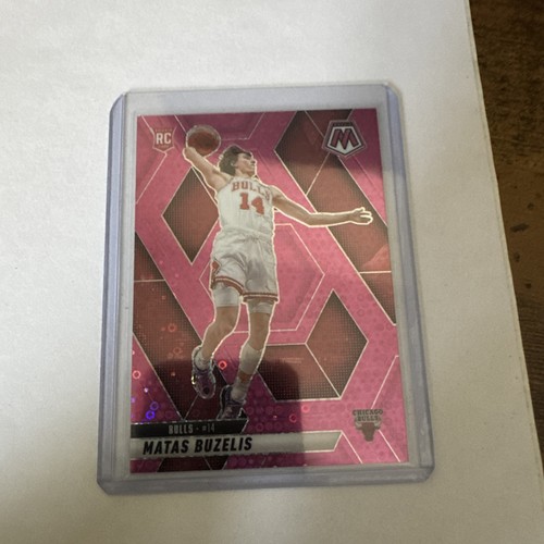 2024-25 Panini Mosaic Fast Break Matas Buzelis Pink 1/20 RC FIRST ON ...