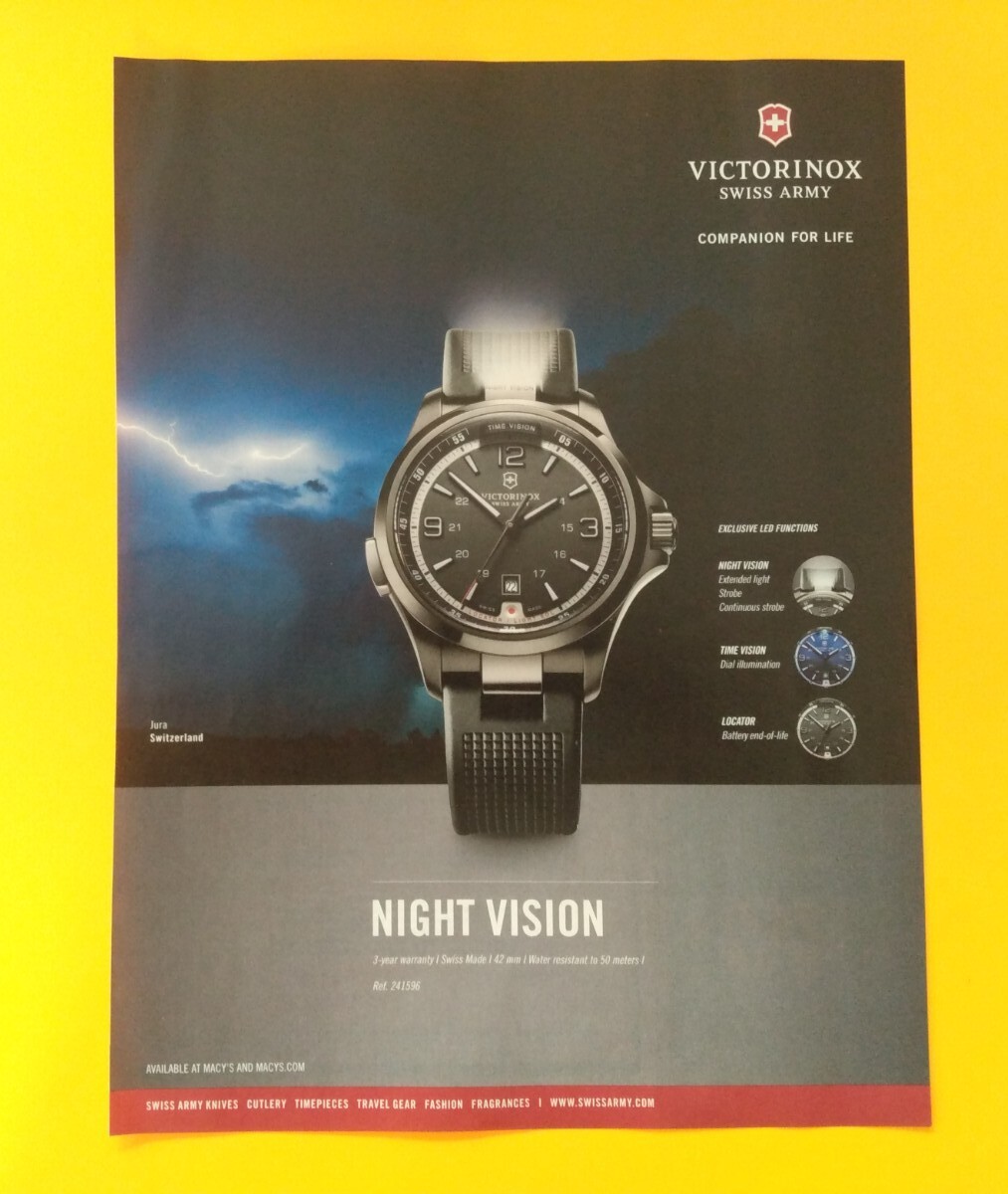 VICTORINOX Swiss Army Night Vision Watch Print Ad FRAME IT! Companion ...