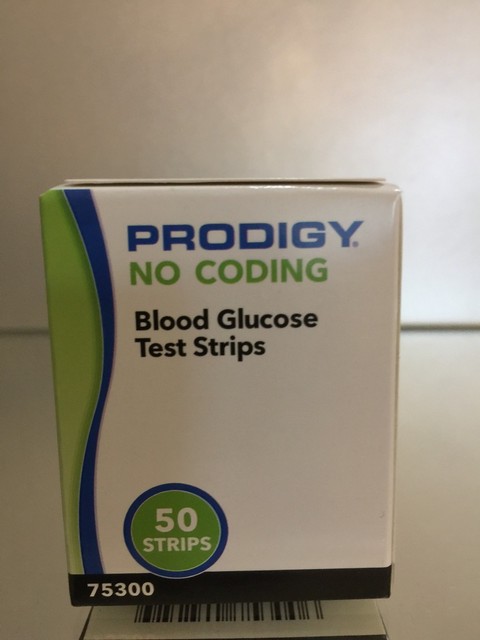 PRODIGY No Coding Blood Glucose Test Strips - 50 Ct for sale online | eBay