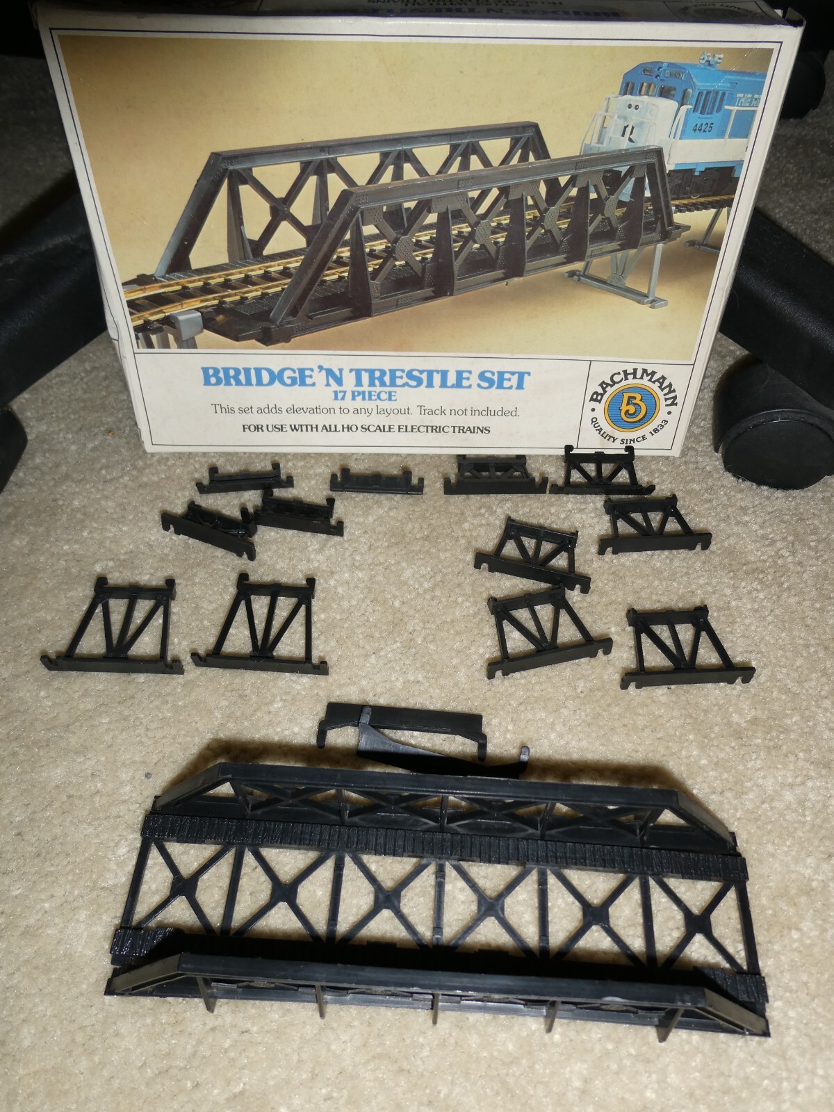Vintage HO Scale Bachmann Bridge n Trestle Set 17 pcs in Box 46225 | eBay