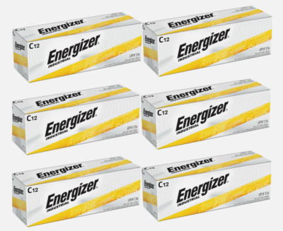 72 Energizer Industrial C Alkaline Batteries (EN93, LR14) | eBay