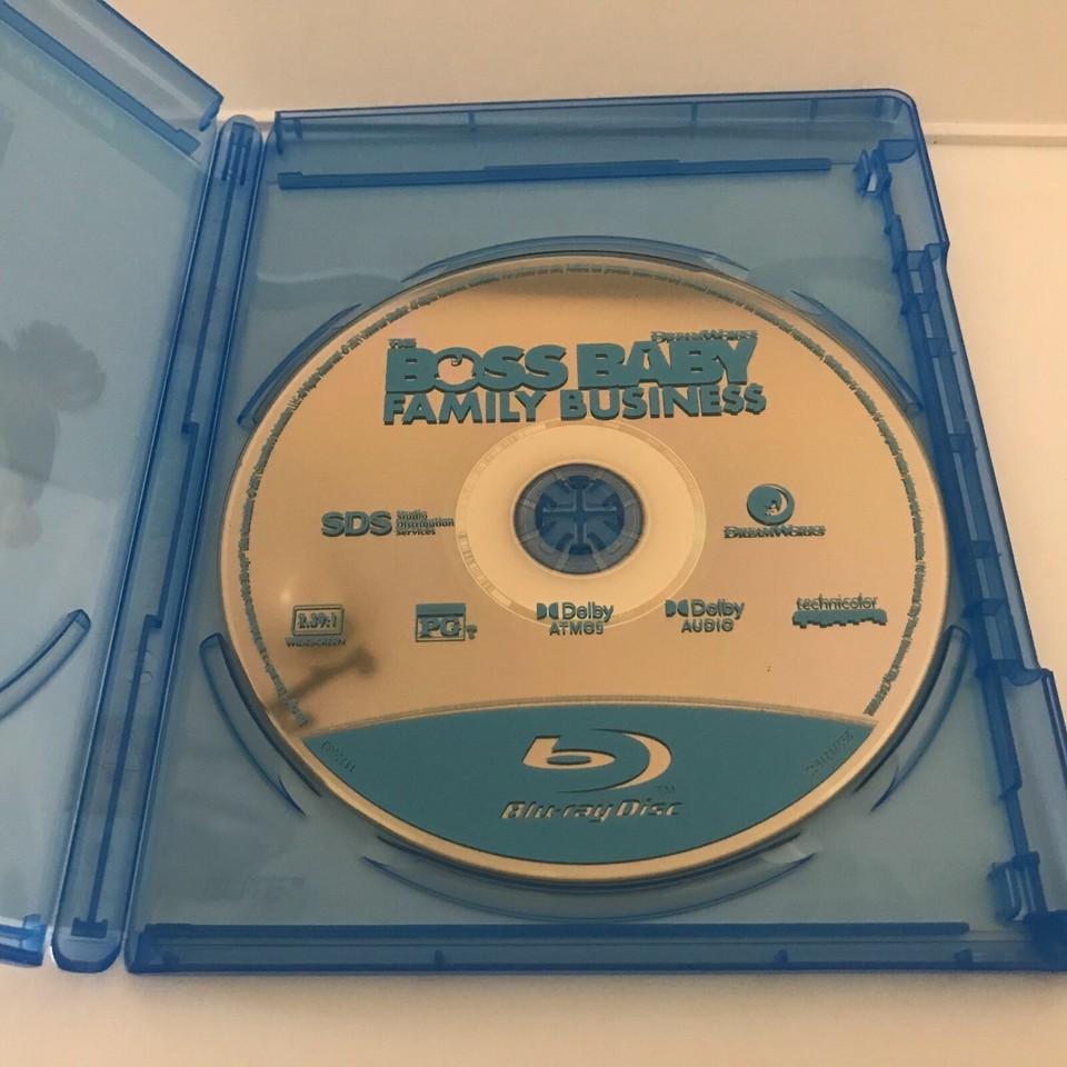 Boss Baby 2 Family Business Animated Movie Blu-Ray Disc Only (No DVD No ...