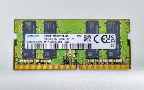 Samsung 16GB 2RX8 DDR4 3200AA PC4-3200Mhz SODIMM 260 pin Laptop Memory ...