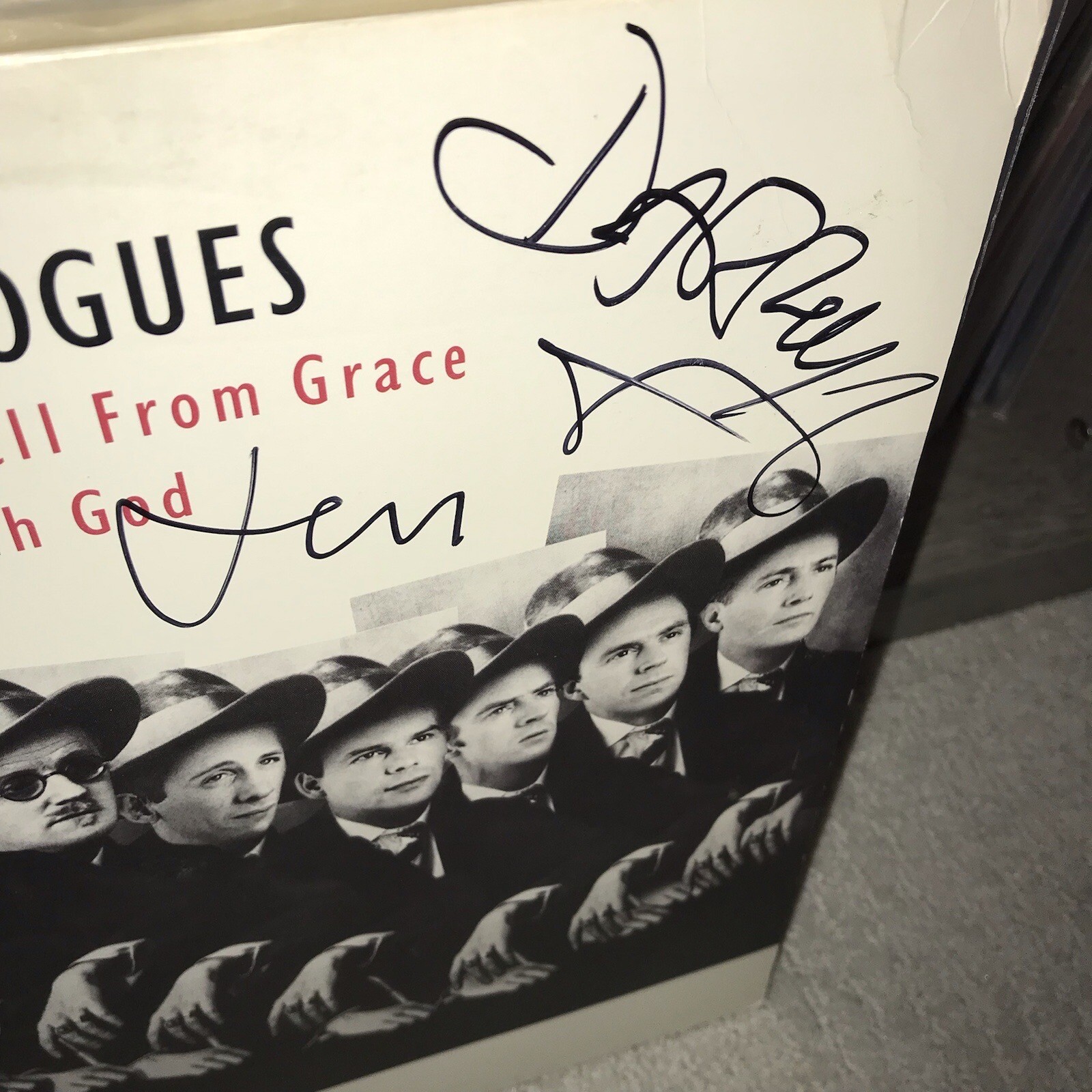 SIGNED x4 The Pogues Vinyl If I Should Fall From Grace With God Jem ...