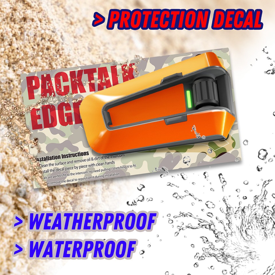 For Cardo Packtalk Edge Removable Skin Cover Sticker Protection Carbon ...