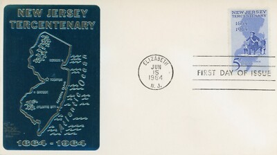US 1247 FDC New Jersey Tercentenary Sarzin | eBay