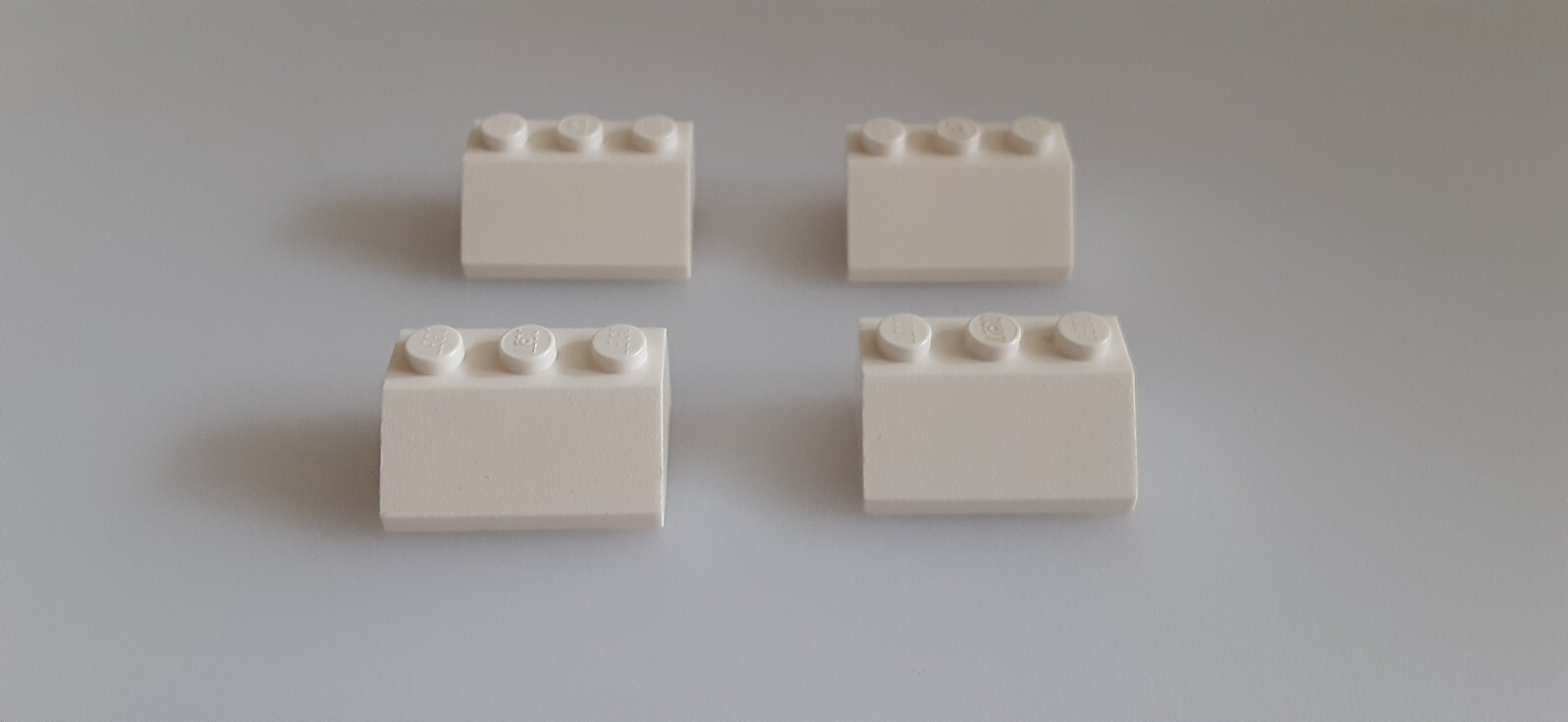 Lego Parts - Slope 45 2x3 (#3038) - White - (4) | eBay