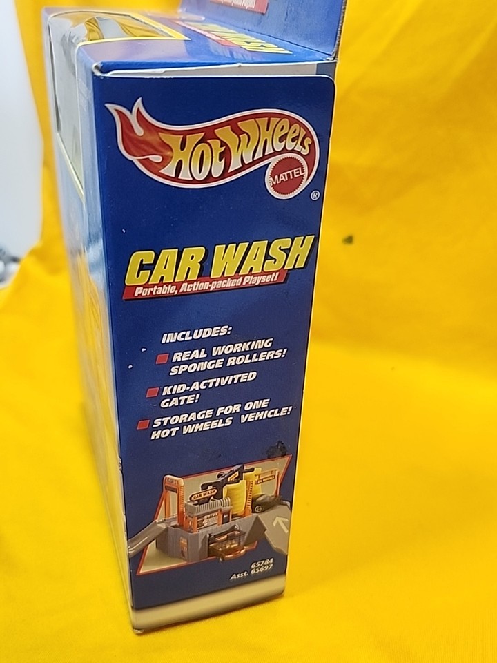 1998 Mattel HOT WHEELS Car Wash & Blue Chevrolet Corvette 65784 NOS ...