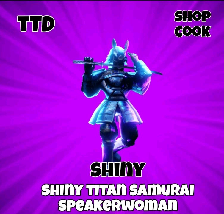 Shiny Titan Samurai Speakerwoman - Toilet Tower Defense | TTD | CHEAP ...