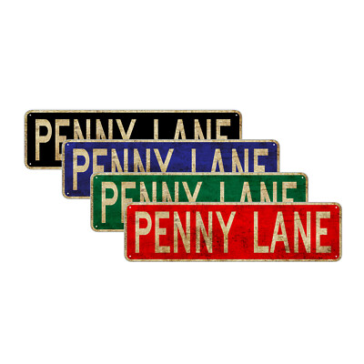 Penny Lane Vintage Street Sign Man Cave Bar Home Wall Décor Aluminum ...