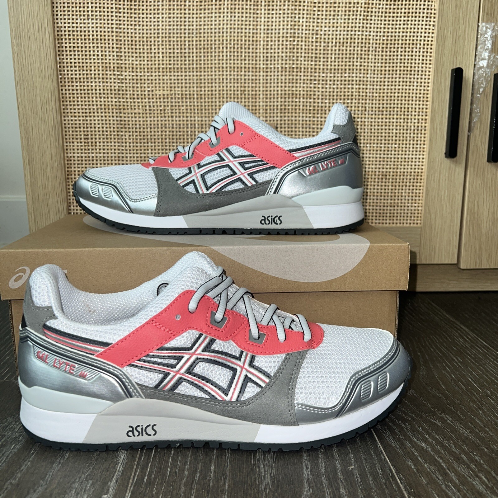 Asics Gel-Lyte III OG Shoes Sneakers White Gray 1201A826-100 Men Size 9 ...