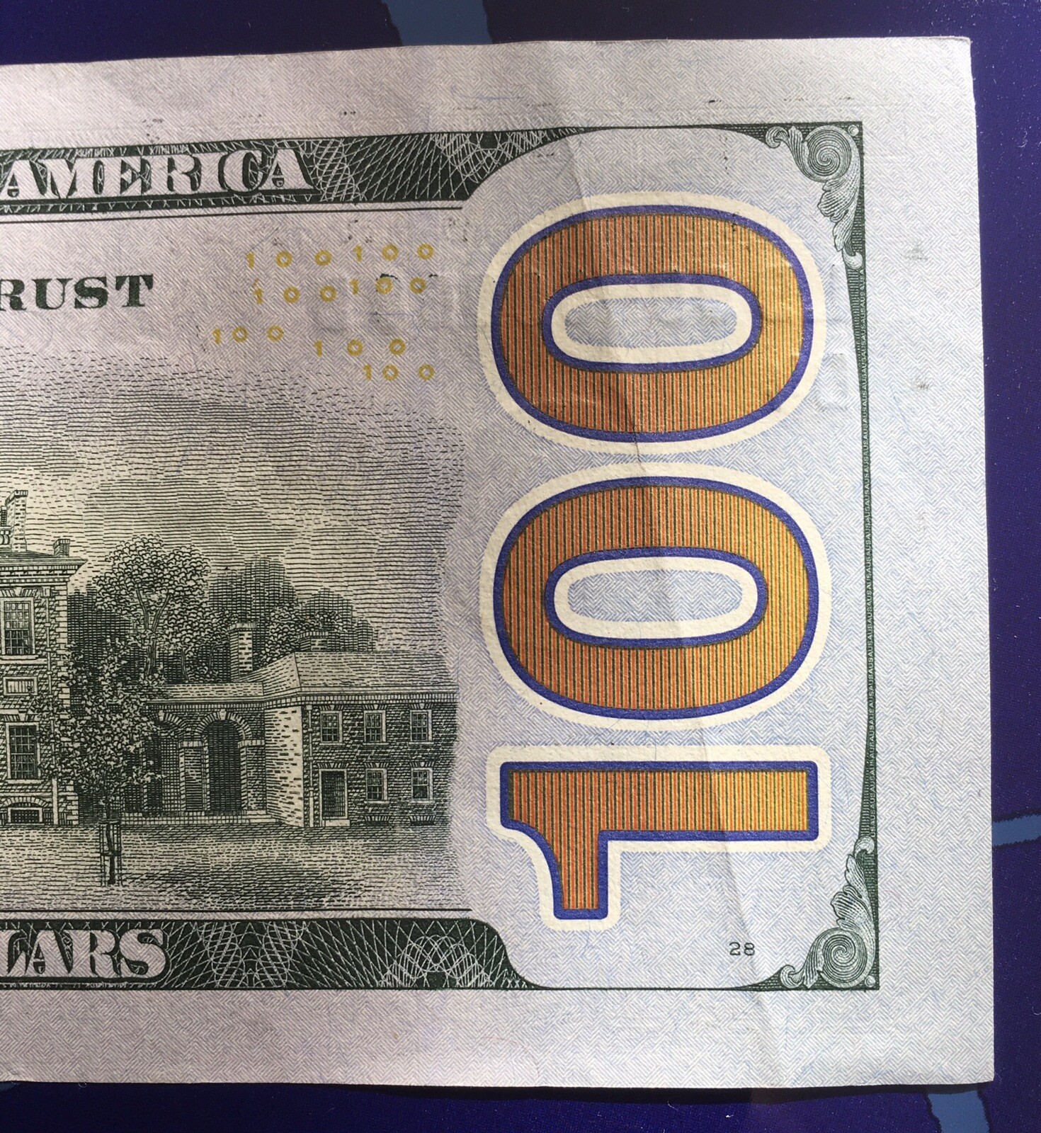 ** L@@K**Fancy FRN US $100 Dollar Bill 2009A Binary Serial Number LD ...