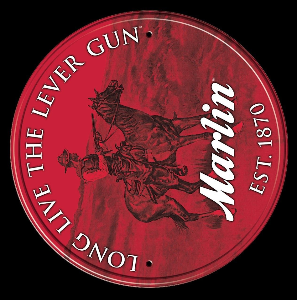 Marlin Long Live Lever Gun Ammo Fire Arms Hunt Cabin Retro Wall Décor ...
