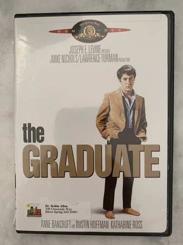 The Graduate (DVD, 1967) Dustin Hoffman, Anne Bancroft, Mike Nichols ...