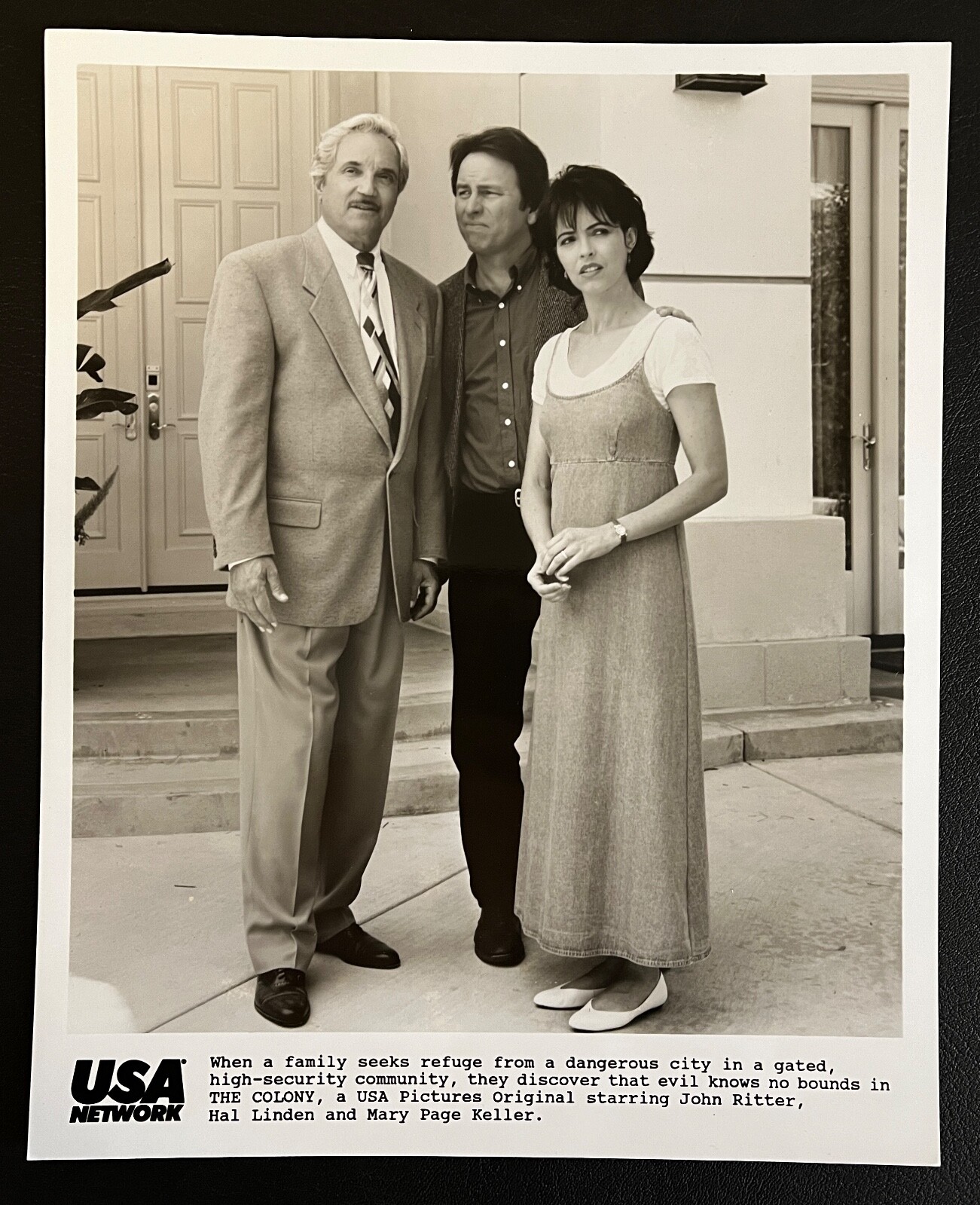 THE COLONY Press Photo 1995 B/W 8x10 John Ritter Hal Linden USA ...
