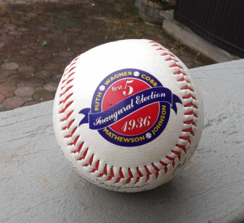 Commemorative Major League Baseball Ball 1936 first Hall of Fame ...