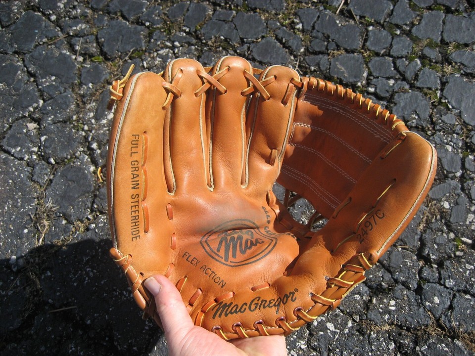 Mac Gregor Left Handed Baseball Glove 13 Inch The Leather is Second to ...