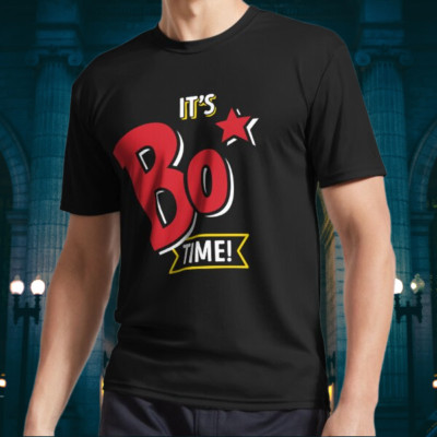 NEW! It's Bo Time! - Bojangles Logo Long Sleeve T-Shirt Funny Size S to ...