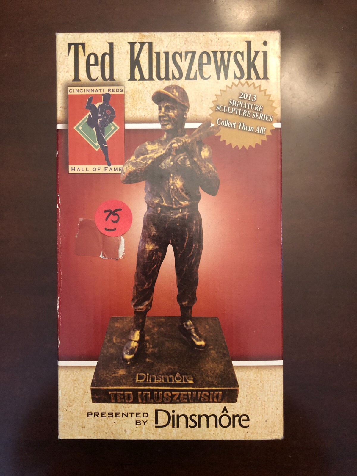 2013 Cincinnati Reds Hall of Fame TED KLUSZEWSKI replica statue in Box ...