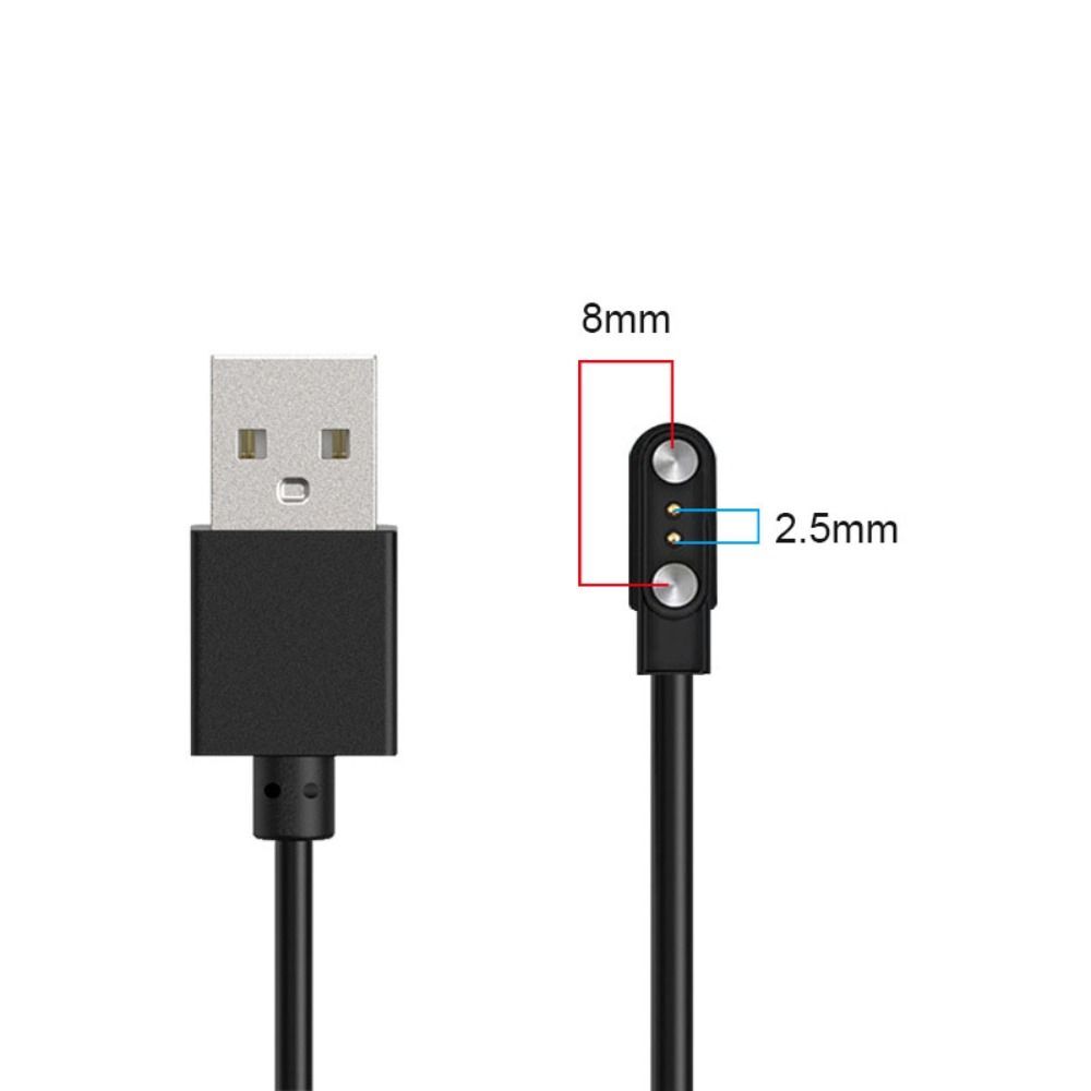 Cord Charging 2 Pin USB Power Charger Smart Watch Charger Magnetic ...