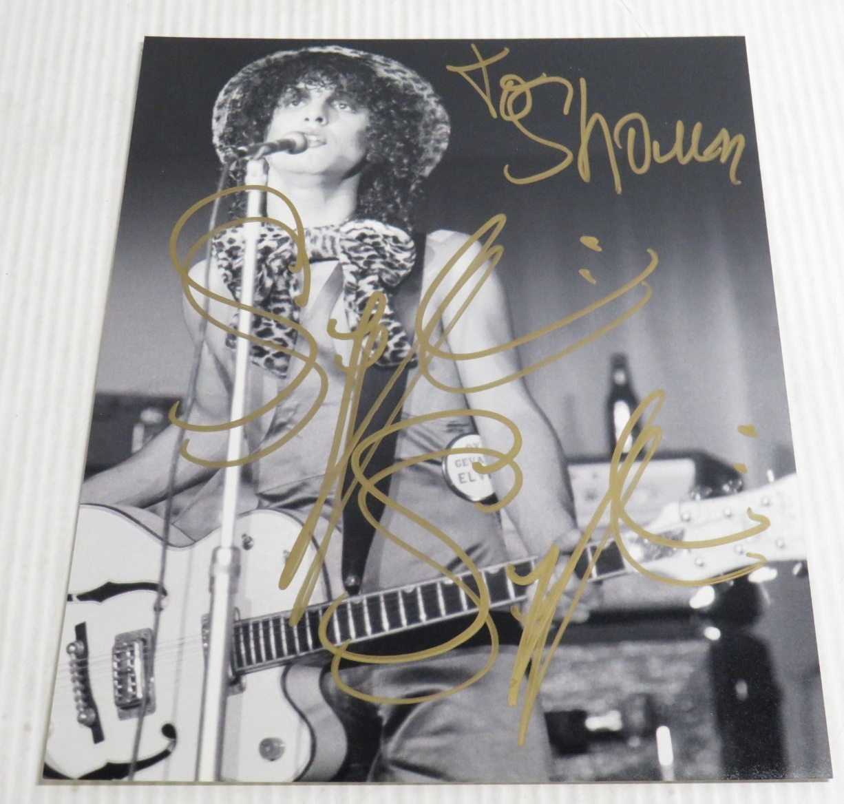 Signed Sylvain Sylvain New York Dolls Punk Glam Band 8x10 B&W Photo | eBay
