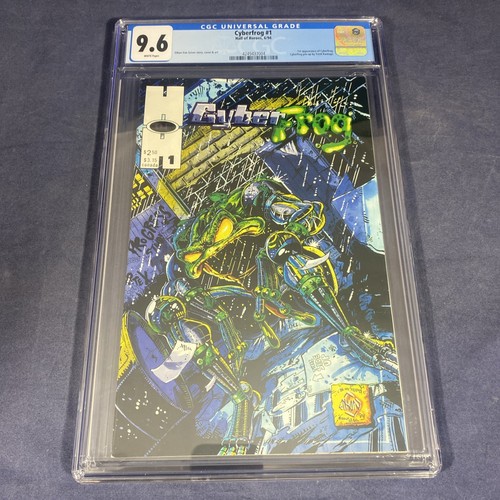 Cyberfrog #1 CGC 9.6 WHITE pages! (Ethan Van Sciver!) 1994 Hall of ...