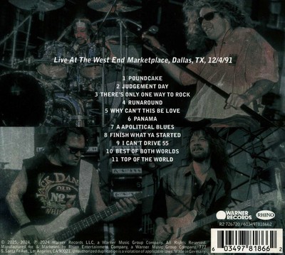 VAN HALEN LIVE IN DALLAS 1991 NEW CD | eBay