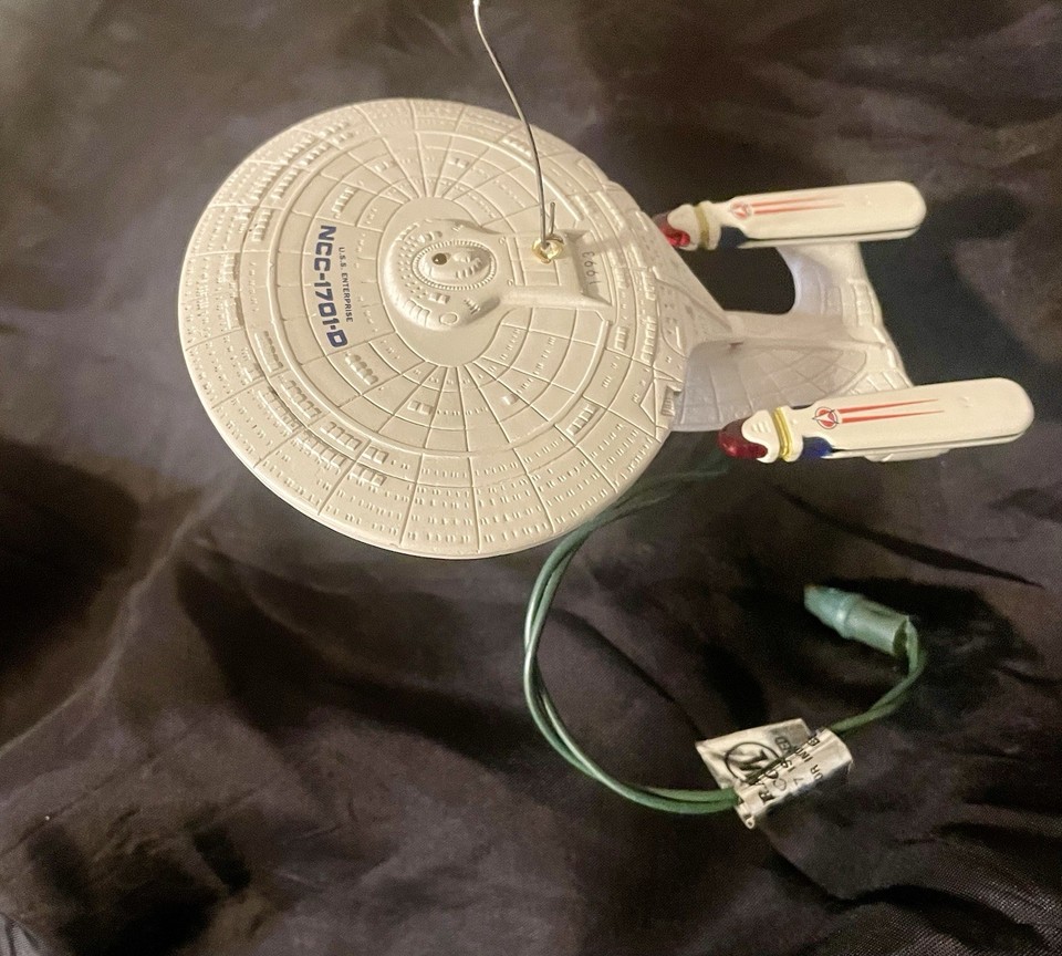 Vtg Hallmark Keepsake Ornament USS ENTERPRISE Light Up Star Trek NG Magic (1993) | eBay