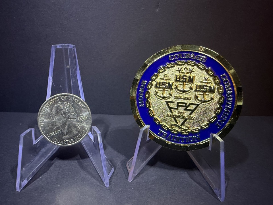 US Navy Chief Petty Officer Challenge Coin CPO Mess E7 Remembering ...