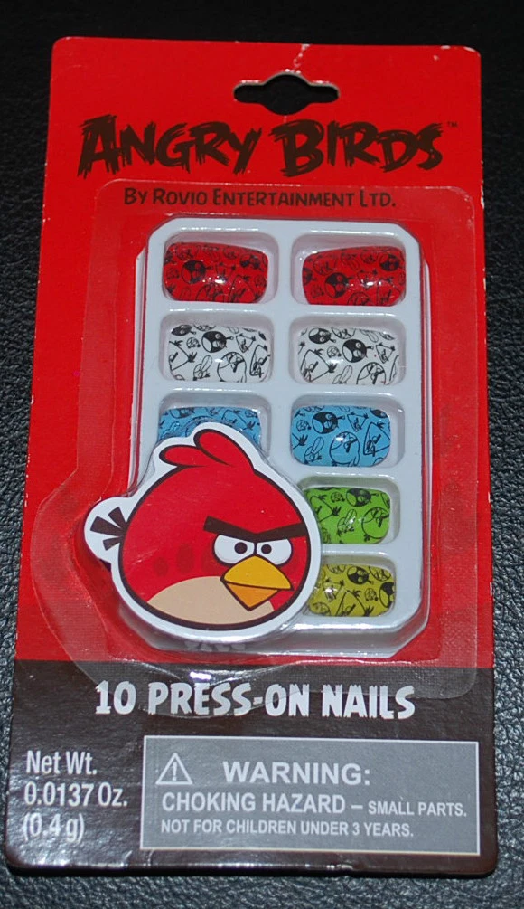Angry Birds Nail Art