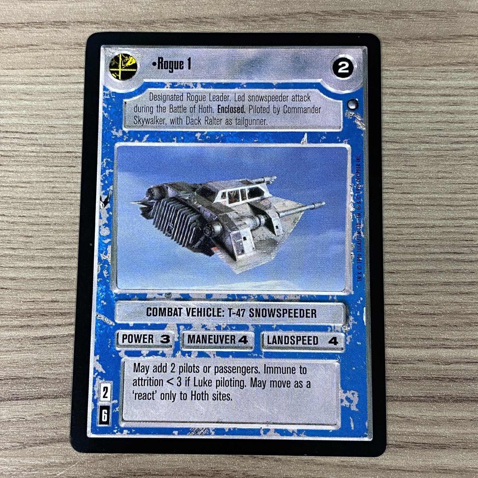 STAR WARS ROGUE 1 SNOW SPEEDER HOTH DECIPHER COLLECTABLE TRADING CARD ...