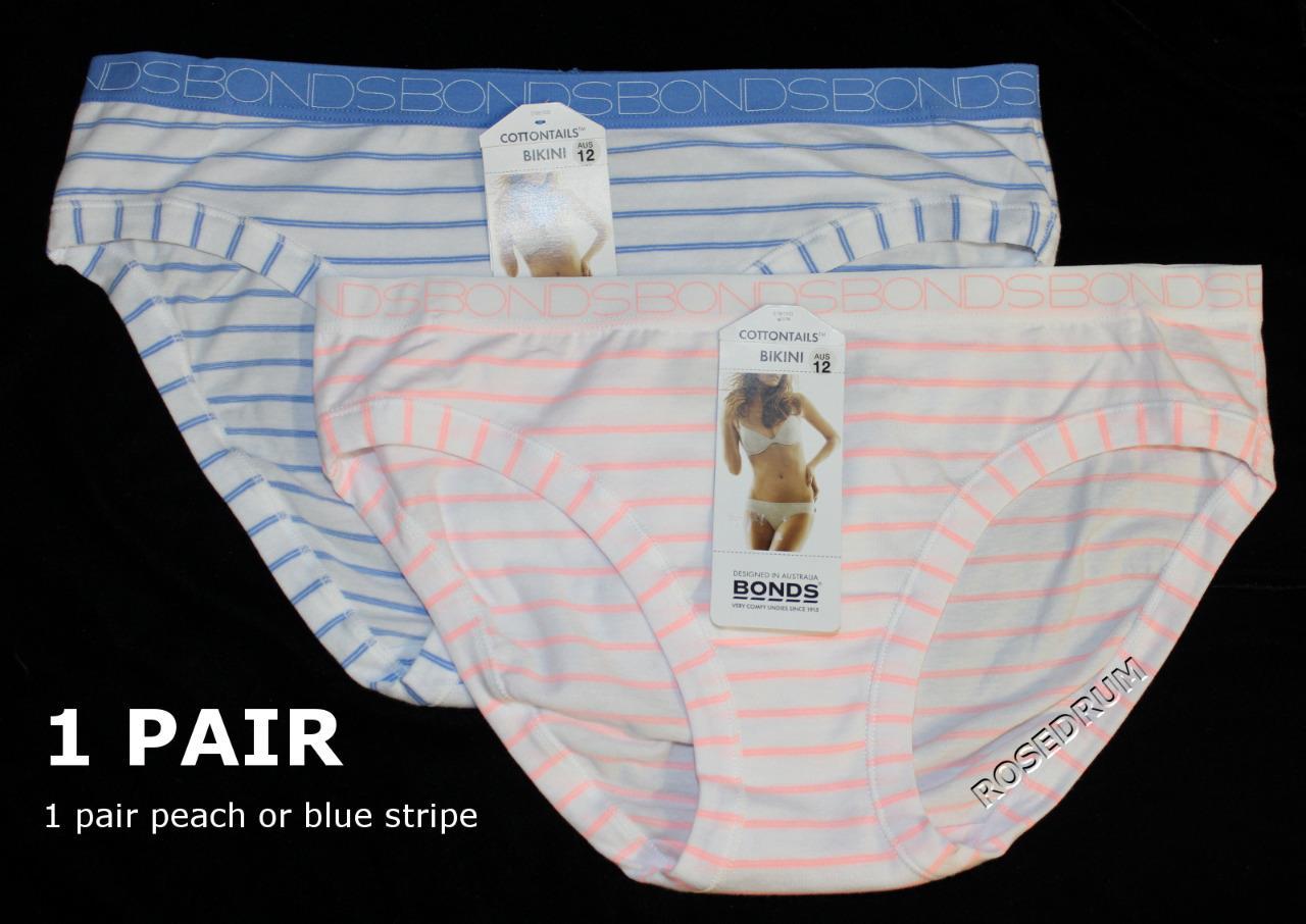BONDS COTTONTAILS BIKINI BRIEF Women Plus Size 10, 12, 16, 18 Pantie ...