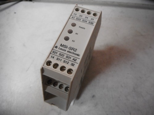 LEUZE EMERGENCY STOP SAFETY RELAY 549911 2 x Safe MSI-SR2 for sale ...