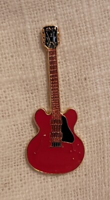 RED LES PAUL GUITAR PIN- PINBACK | eBay