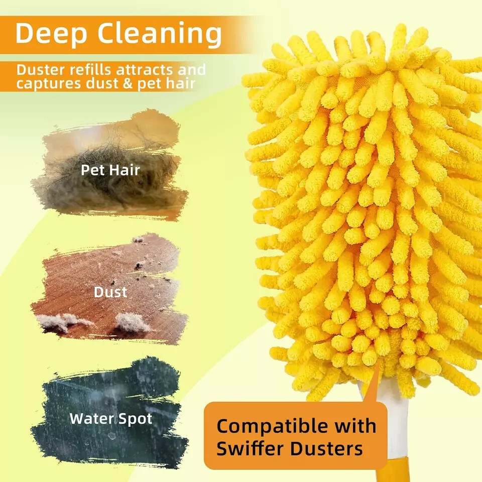 Reusable Duster Refill Compatible with Swiffer Hand - 360 Heavy Duty ...