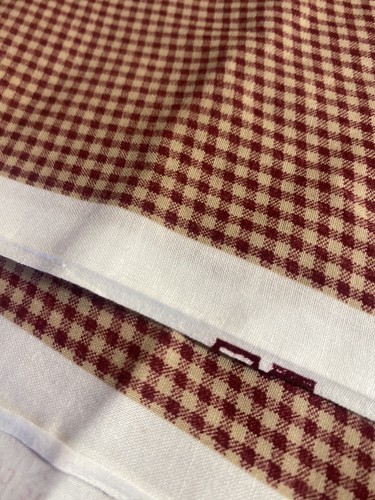 VIP Cranston Maroon Red Beige COUNTRY FARM Check Plaid Cotton Fabric ...