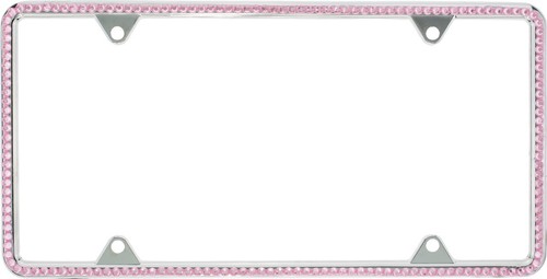 Light Pink Diamond Bling Glitter Crystal RhineStone License Plate Frame ...