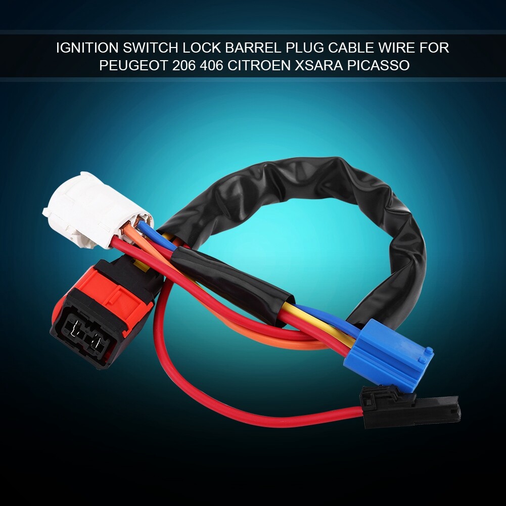 New Ignition Switch Lock Barrel Plug Cable Wire For 206 406 XSARA ...