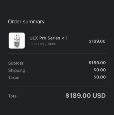 ULX Pro Series Aceu Lion Medium Presale Sold Out | eBay