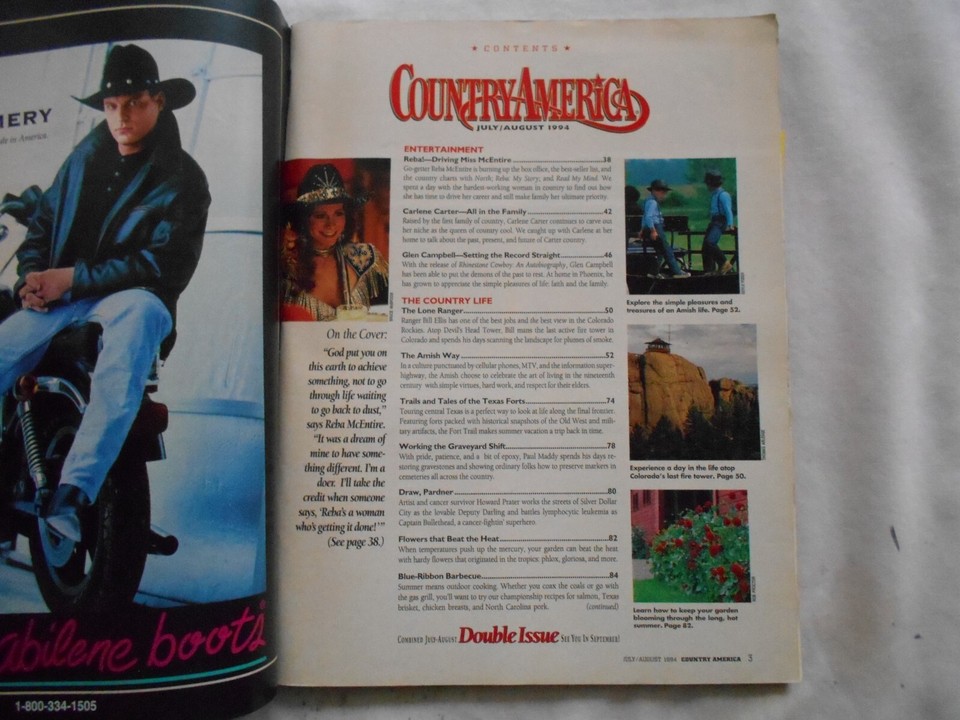 COUNTRY AMERICA Magazine-JULY 1994 REBA McEntire | eBay