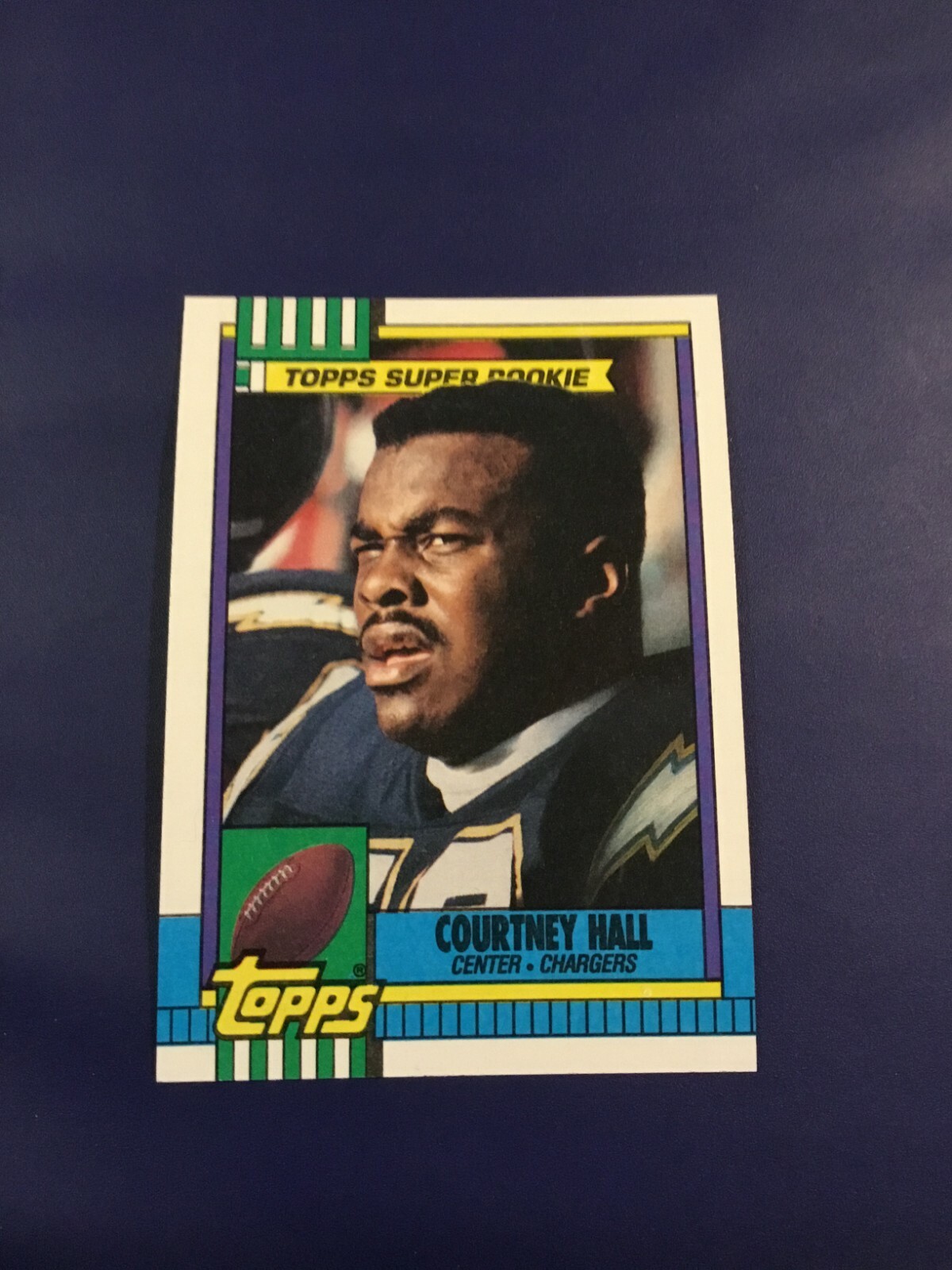 1990 Topps # 388 COURTNEY HALL ROOKIE San Diego Chargers Set Break ...