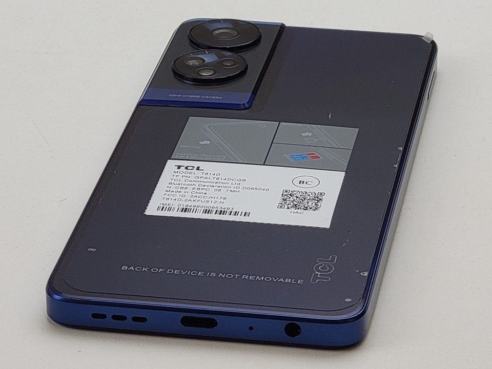 TCL 50 XE 5G (T614D) 128GB - Blue (CARRIER UNKNOWN) Smartphone - J8771 ...