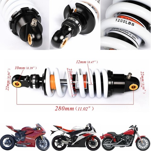 11" 280MM Rear Shock Suspension for SSR KLX 110 125cc taotao TTR CRF ...