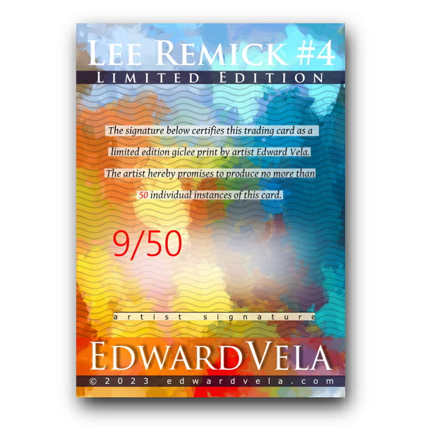 Lee Remick #4 Art Card Limited 9/50 Edward Vela Signed (Celebrities ...