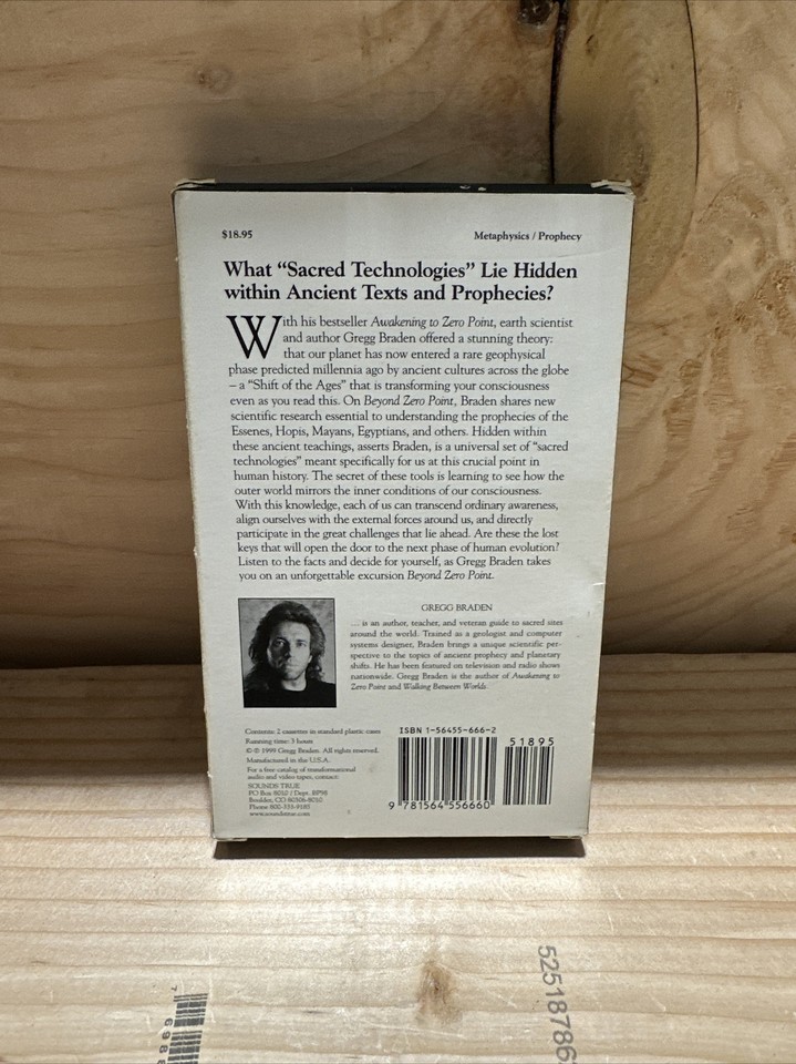 Beyond Zero Point Cassette Audiobook 1999 Gregg Braden 9781564556660| eBay