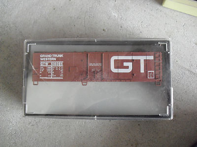 Vintage HO Scale TMI Train Miniatures Grand Trunk Western Box Car Kit ...