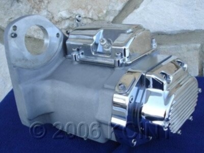 Ultima Raw Natural & Chrome 6-Speed Transmission Trans Evolution Harley ...