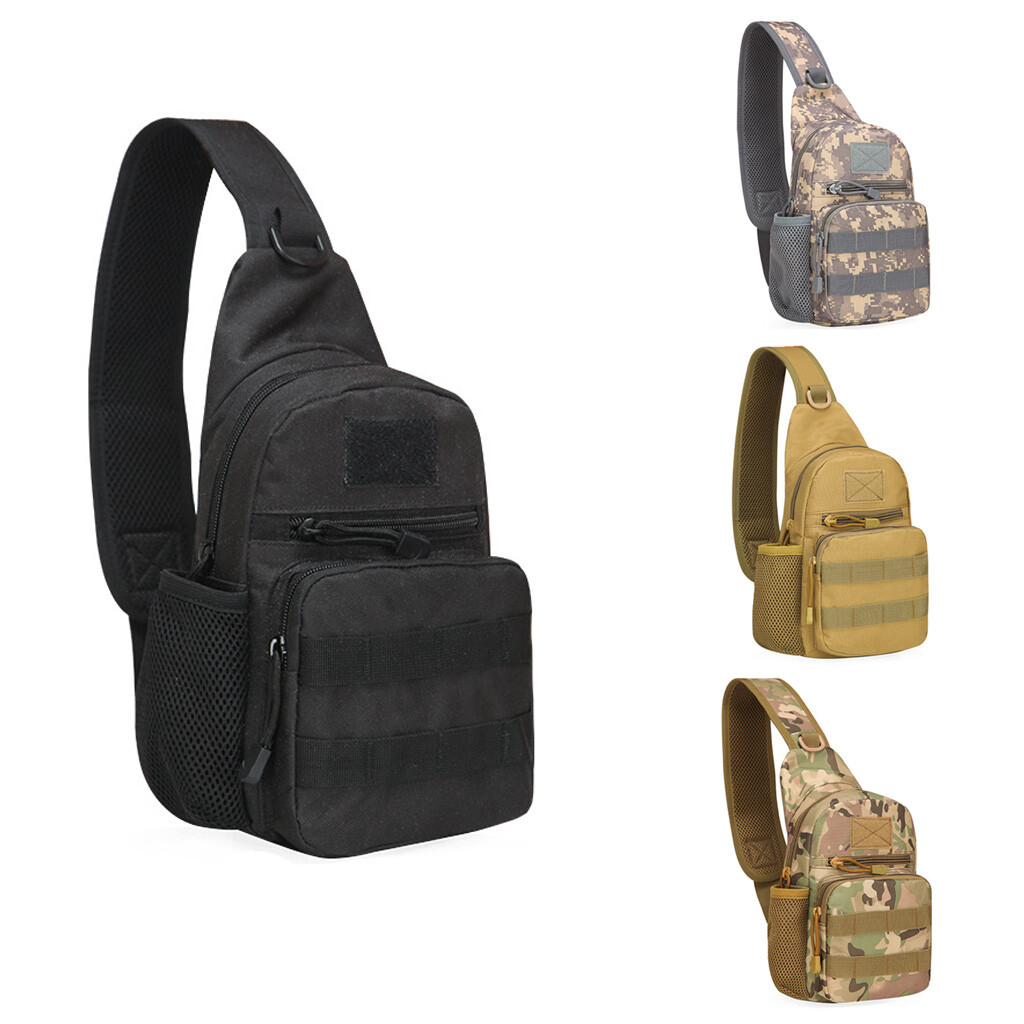 Mens Backpack Messenger Shoulder Pack Sling Tactical Assault Military ...
