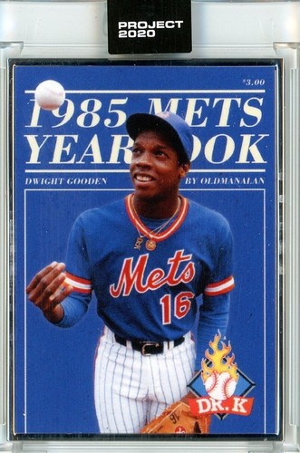 TOPPS PROJECT 2020 DWIGHT GOODEN BY OMA ARTIST PROOF AP 3/20 Silver ...
